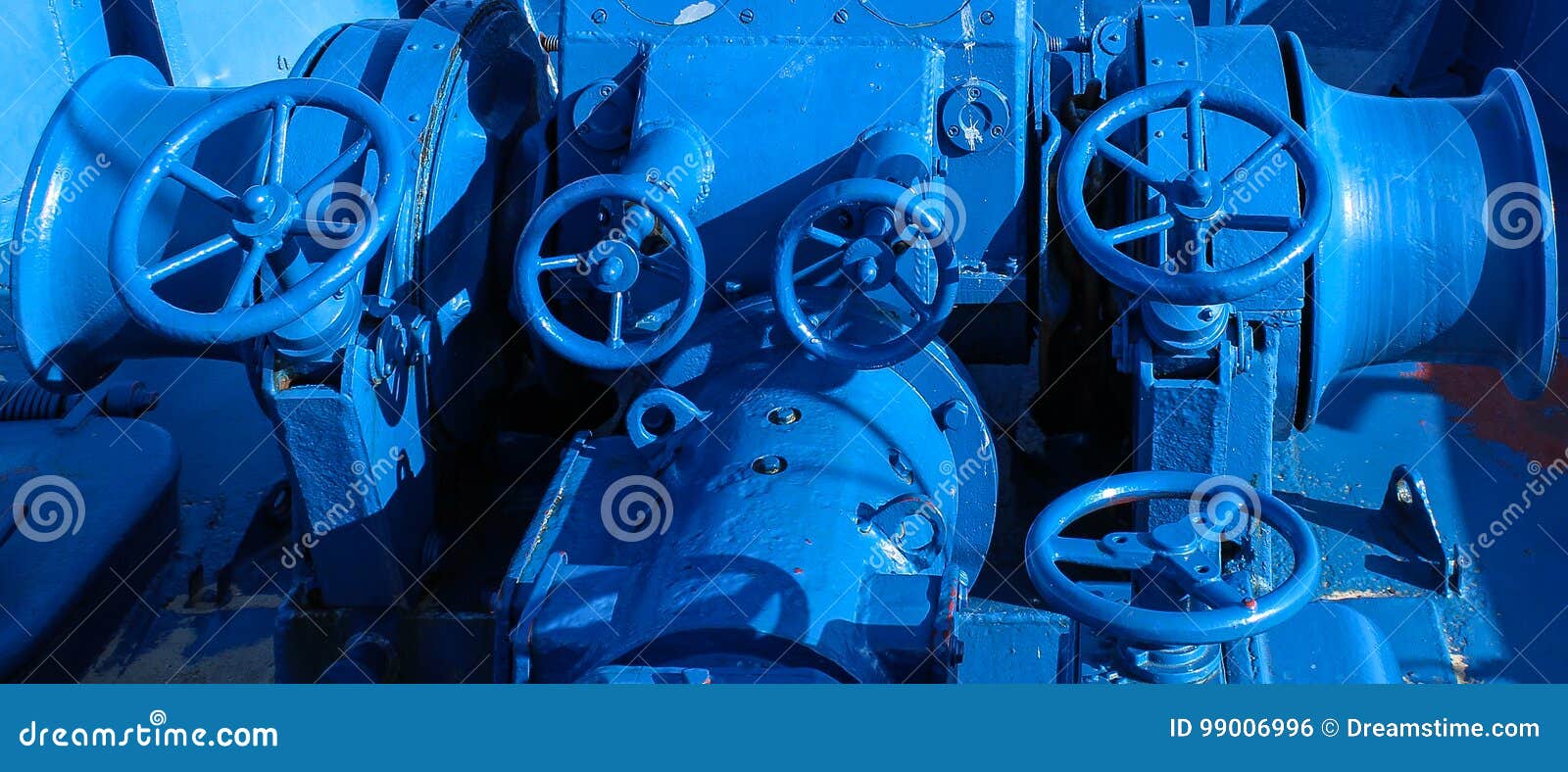 Industrial Background, Blue Ship Machines Stock Photo - Image of port ...