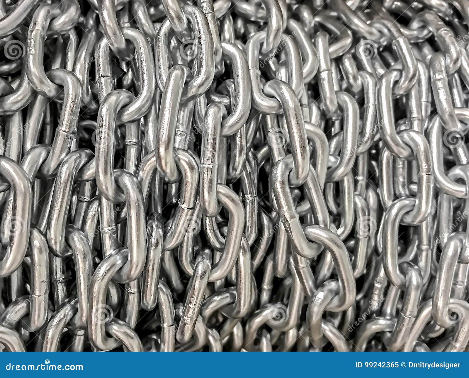 Industrial Background - Metal Chains Close-up Stock Image - Image of ...