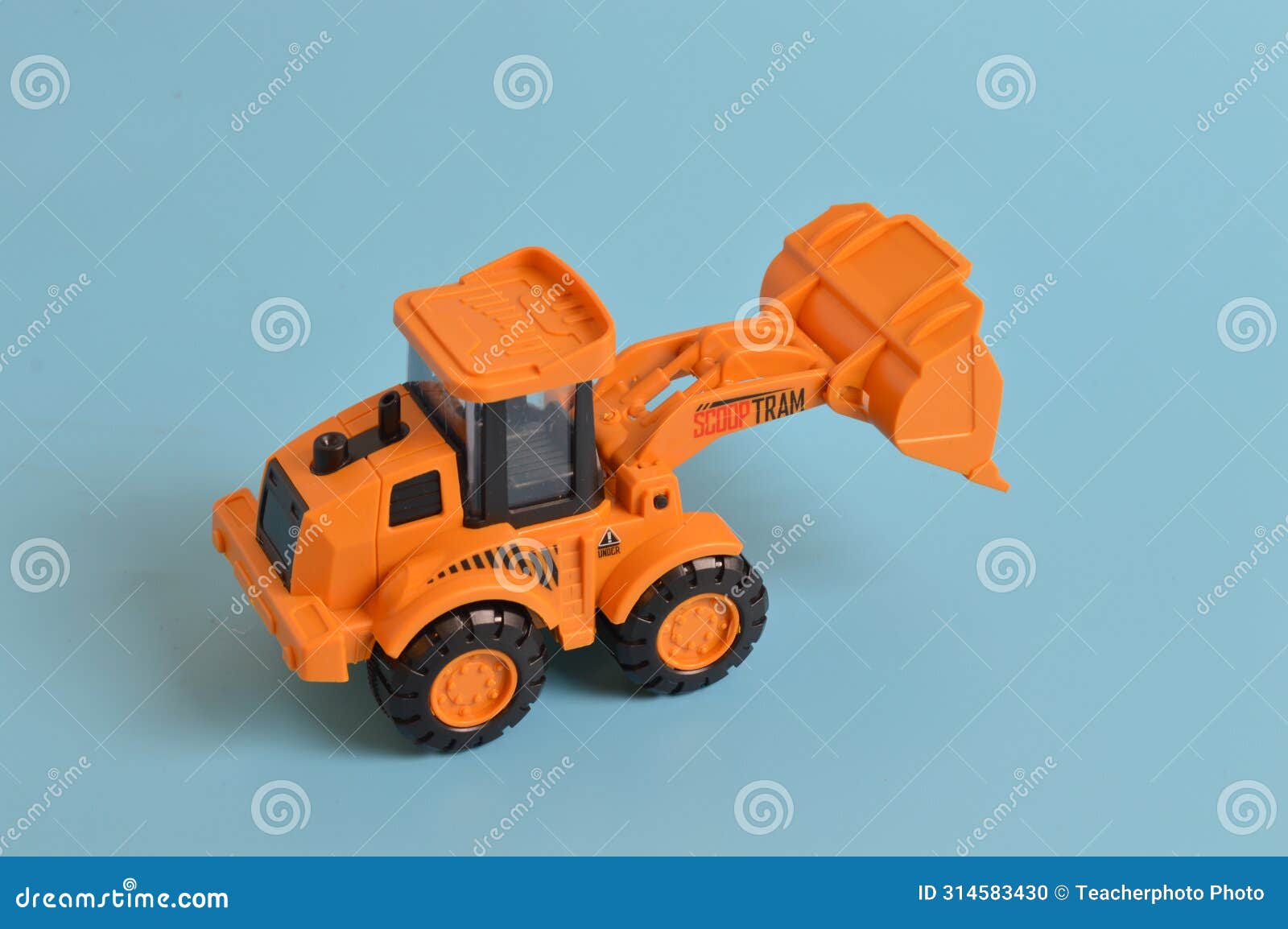 Industrial Backhoe Loader Toy with Excavator at a Construction Site ...