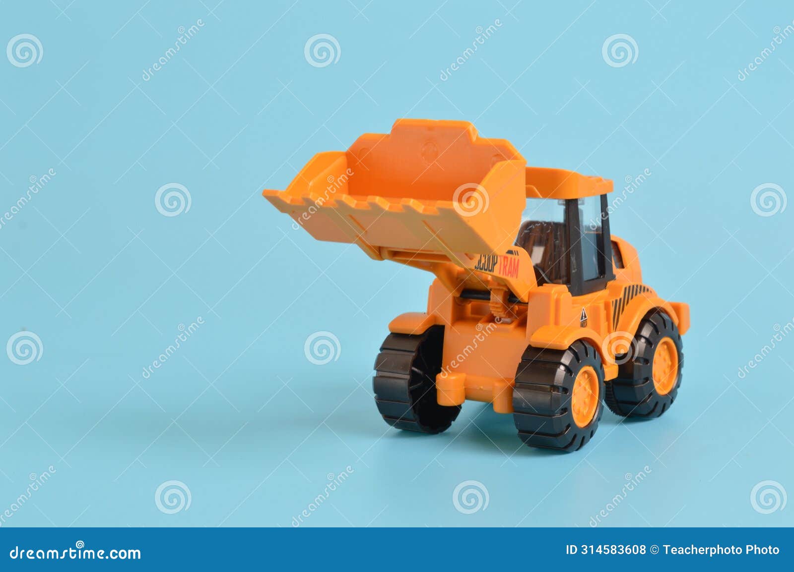 Industrial Backhoe Loader Toy with Excavator at a Construction Site ...