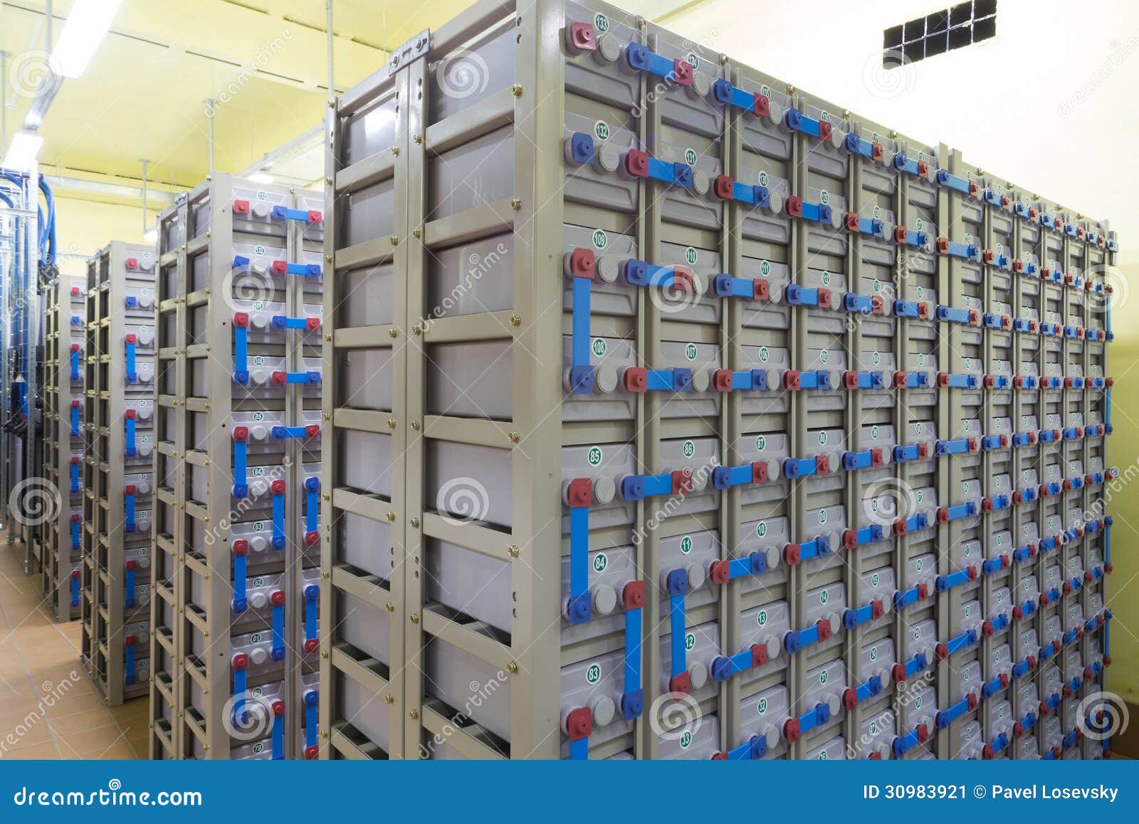 Industrial Backup Power System Stock Image - Image of accumulator ...