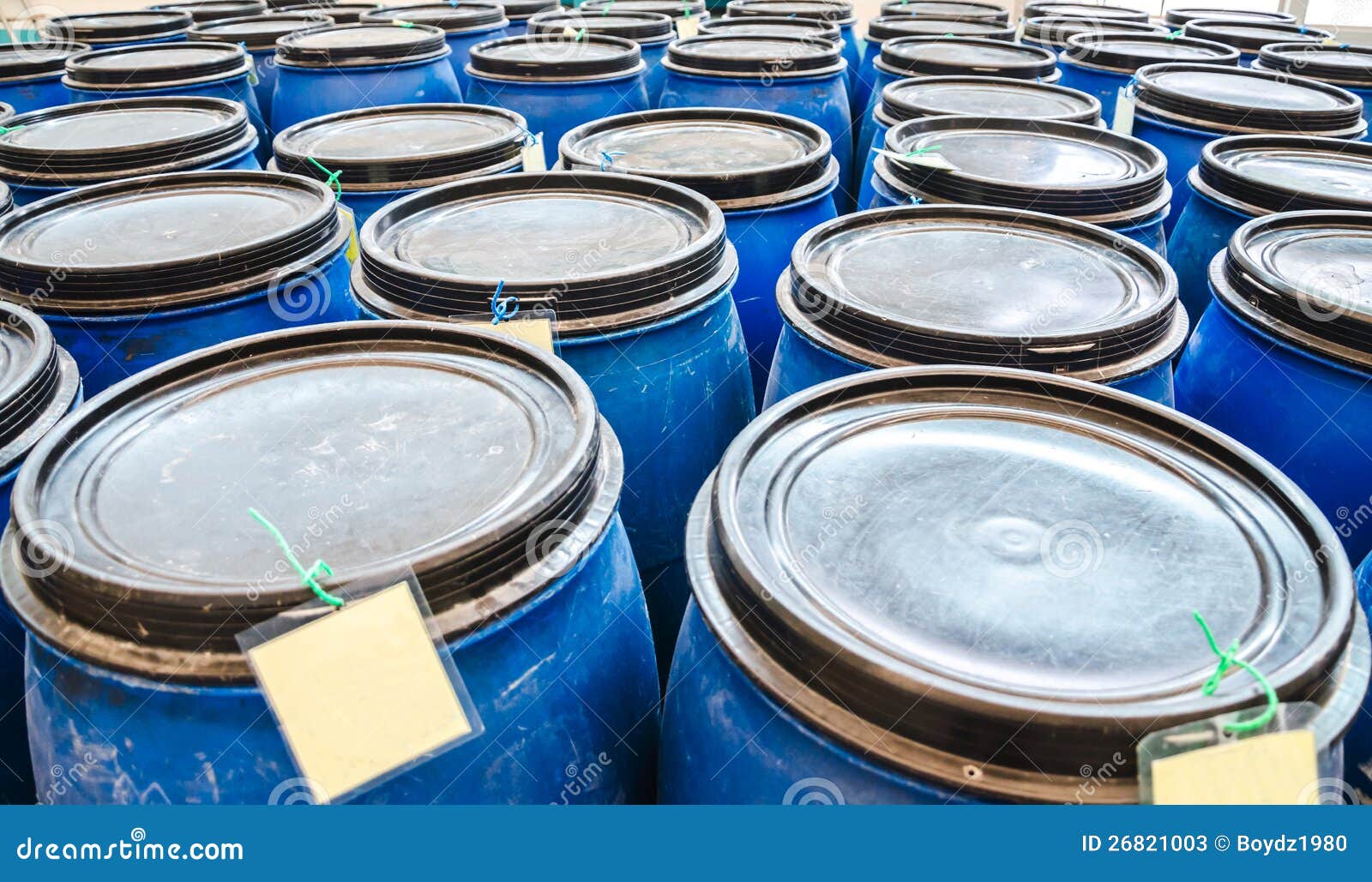 Industrial barrels stock image. Image of industrial, plastic - 26821003