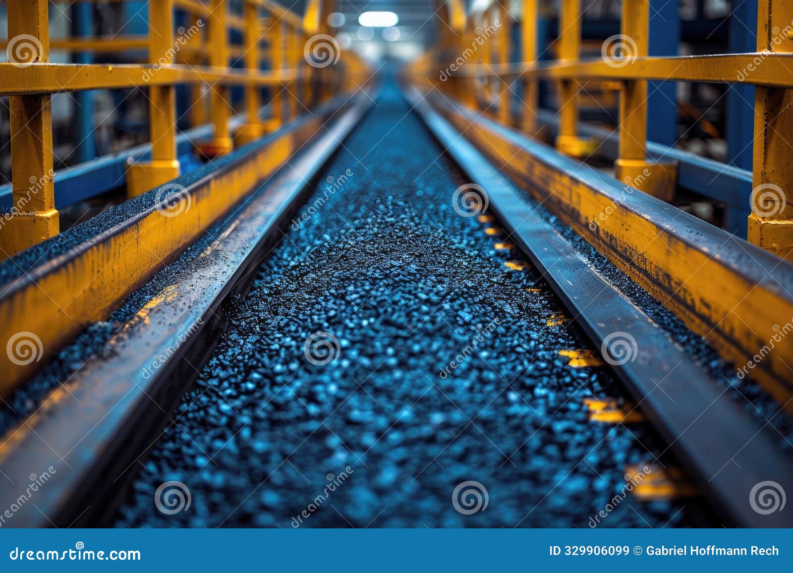 Industrial Belt Conveyor Equipped With Robotic Arms Conveying Boxes And ...