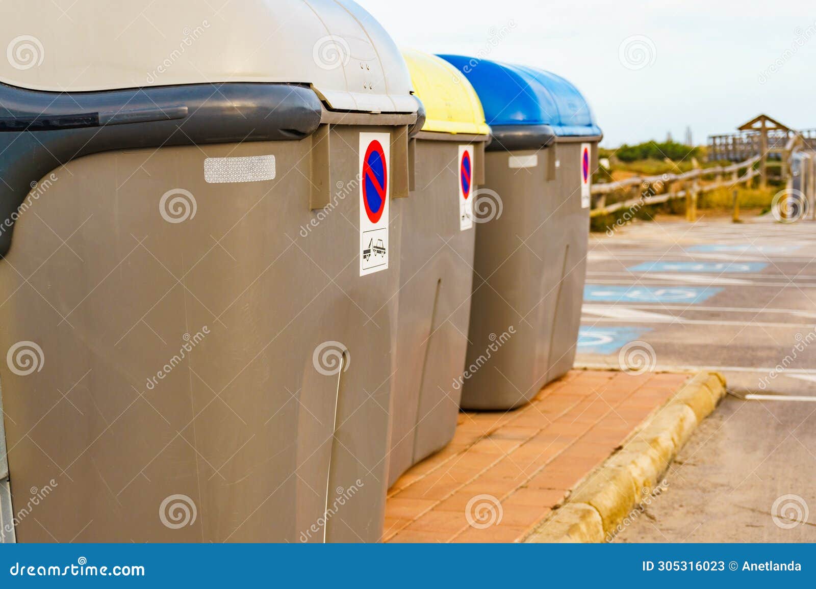 Industrial Big Garbage Bin Outdoors Stock Image - Image of outside ...