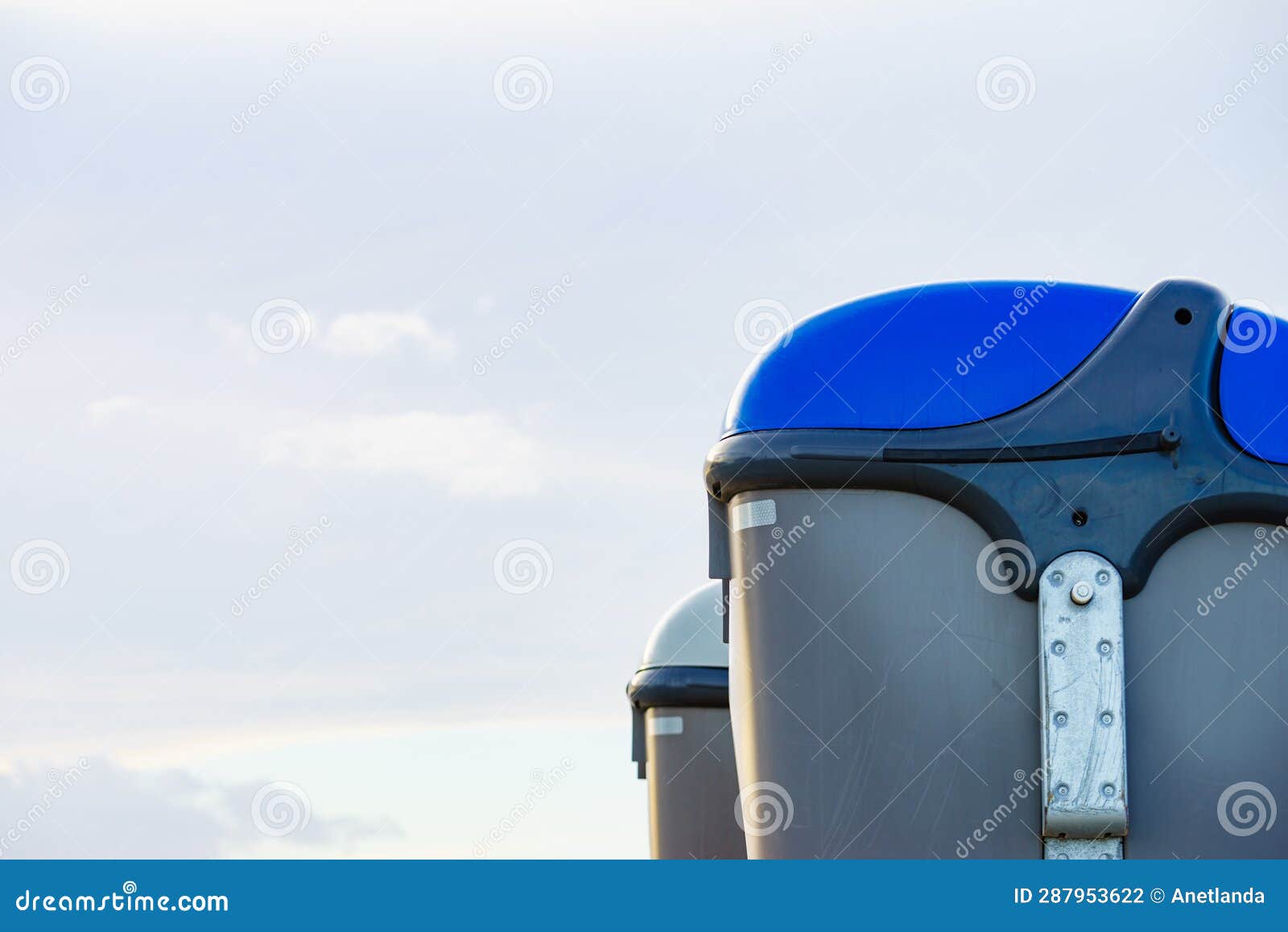 Industrial Big Garbage Bin Outdoors Stock Photo - Image of industrial ...