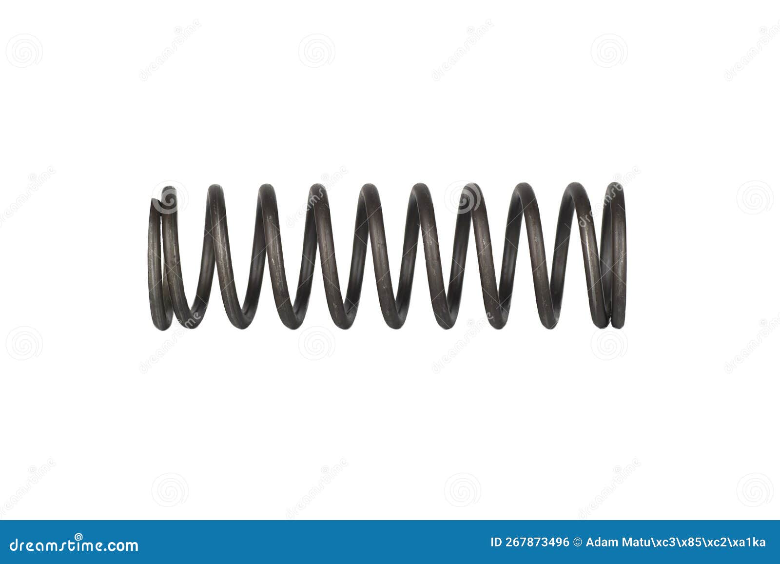 Industrial Black Metal Hardened Spring Stock Photo - Image of spring ...