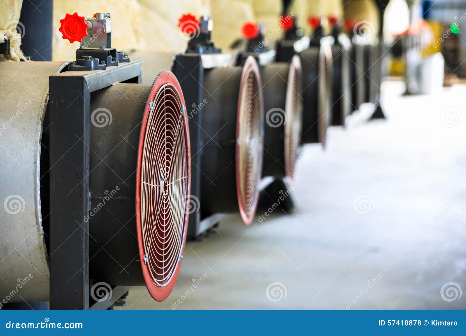 Industrial Blower Fan for Ventilation Air and Cooling Temperature Stock ...