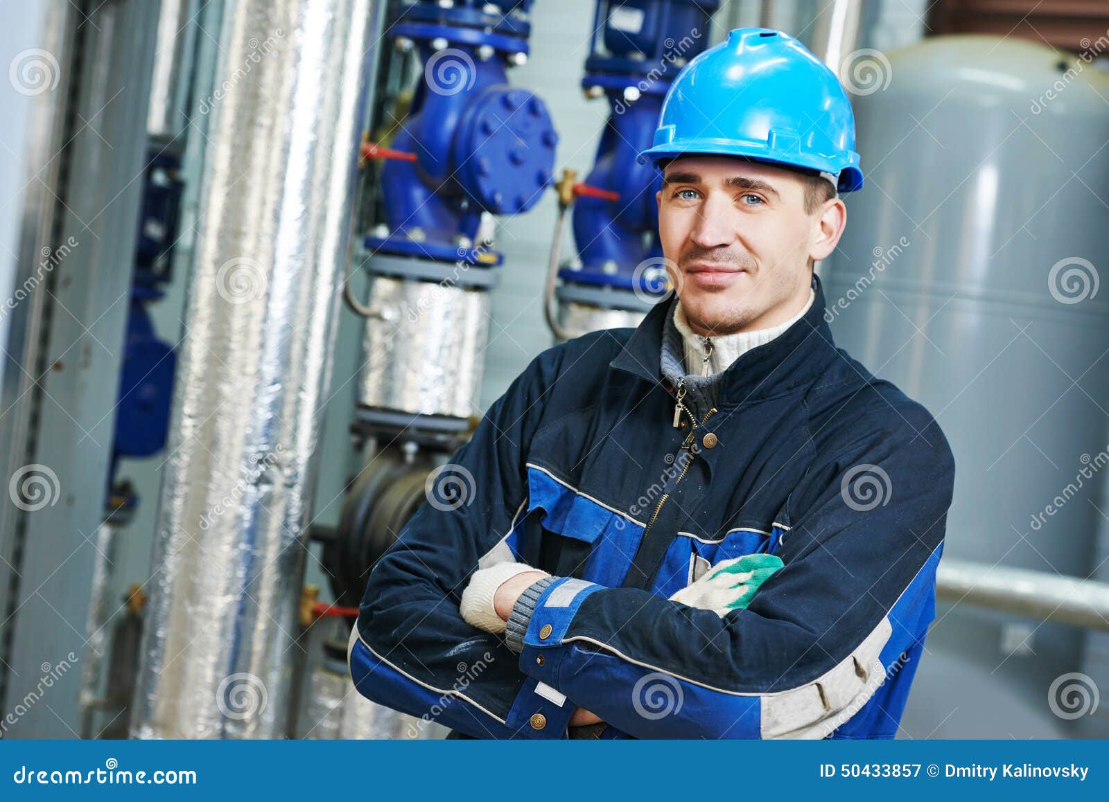 Industrial boiler worker stock image. Image of material - 50433857