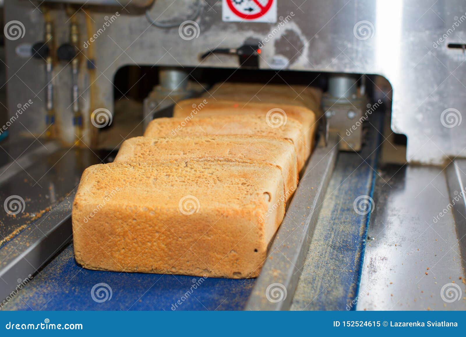 Converted Bread Production Line. Stock Image - Image of brown, dough ...