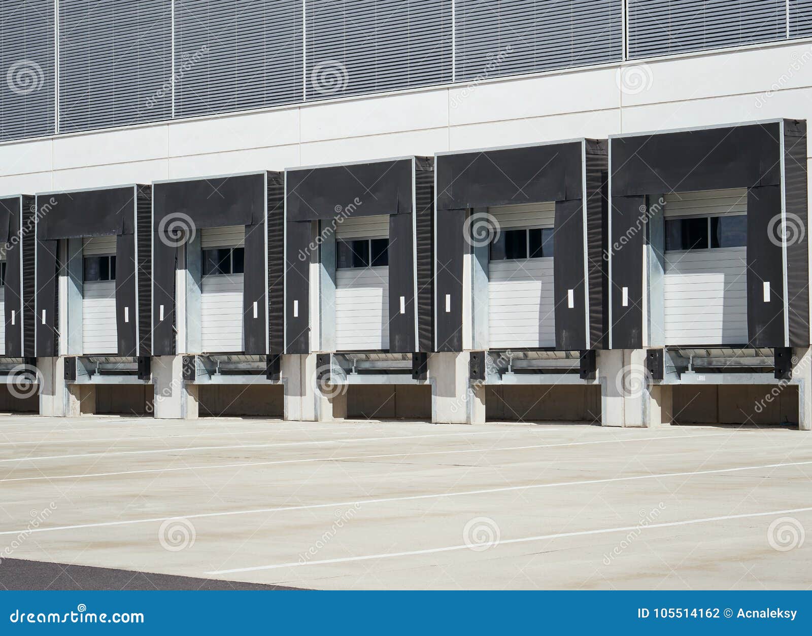 Industrial Building, Commercial Warehouse Stock Photo - Image of ...