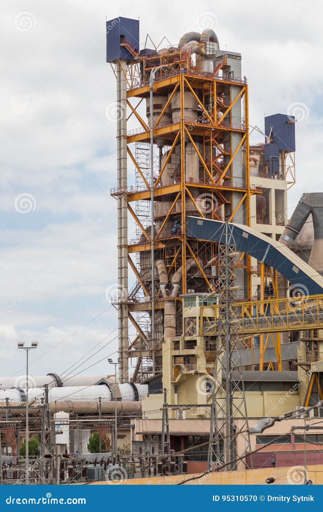 Industrial Building Factory with Structure Stock Photo - Image of ...