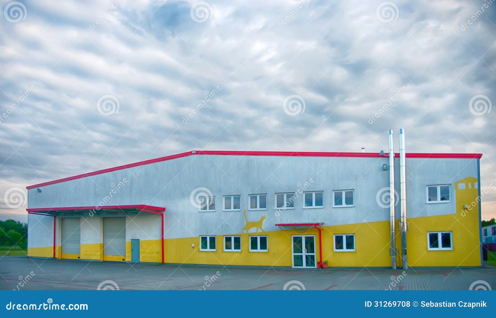 Industrial building stock photo. Image of building, modern - 31269708