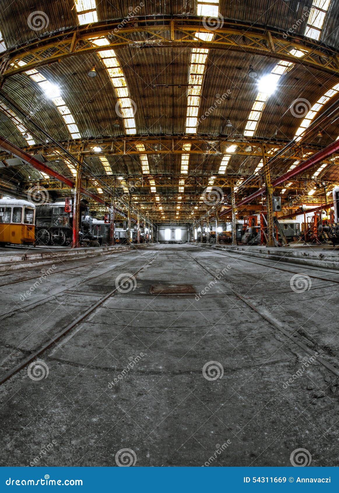 Industrial Building Interior Stock Image - Image of hall, black: 54311669