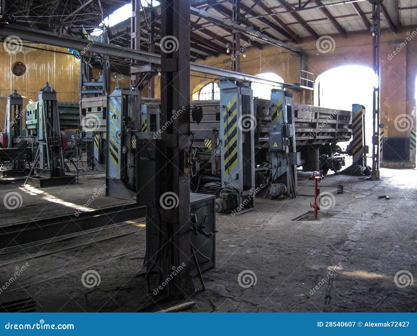 Industrial Building with Machine Tools Stock Image - Image of empire ...