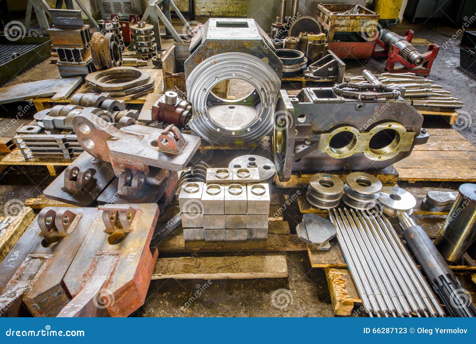 Industrial Building with Machines Stock Image - Image of inside ...