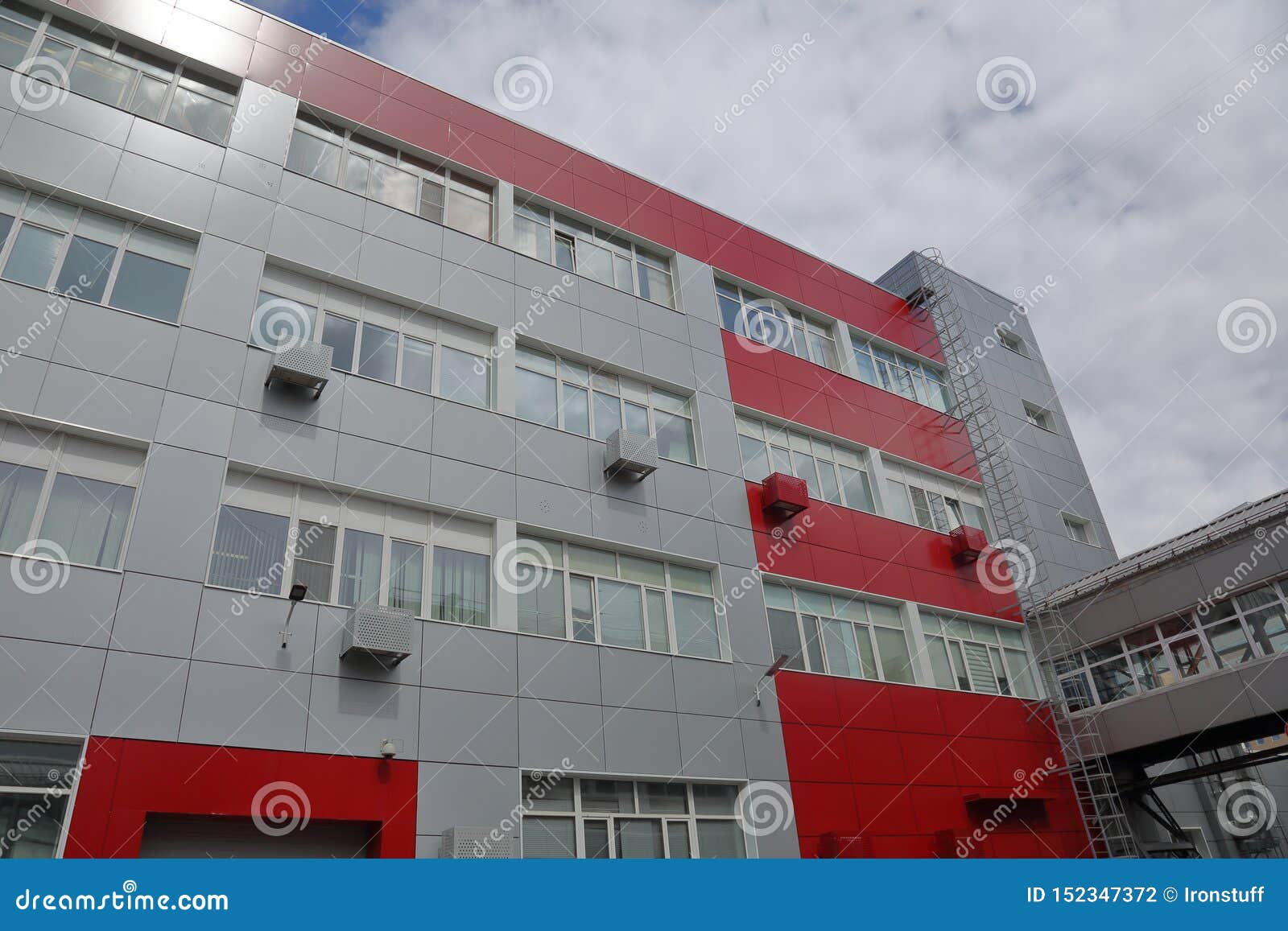 Industrial Building Outside Stock Photo - Image of exterior, area ...