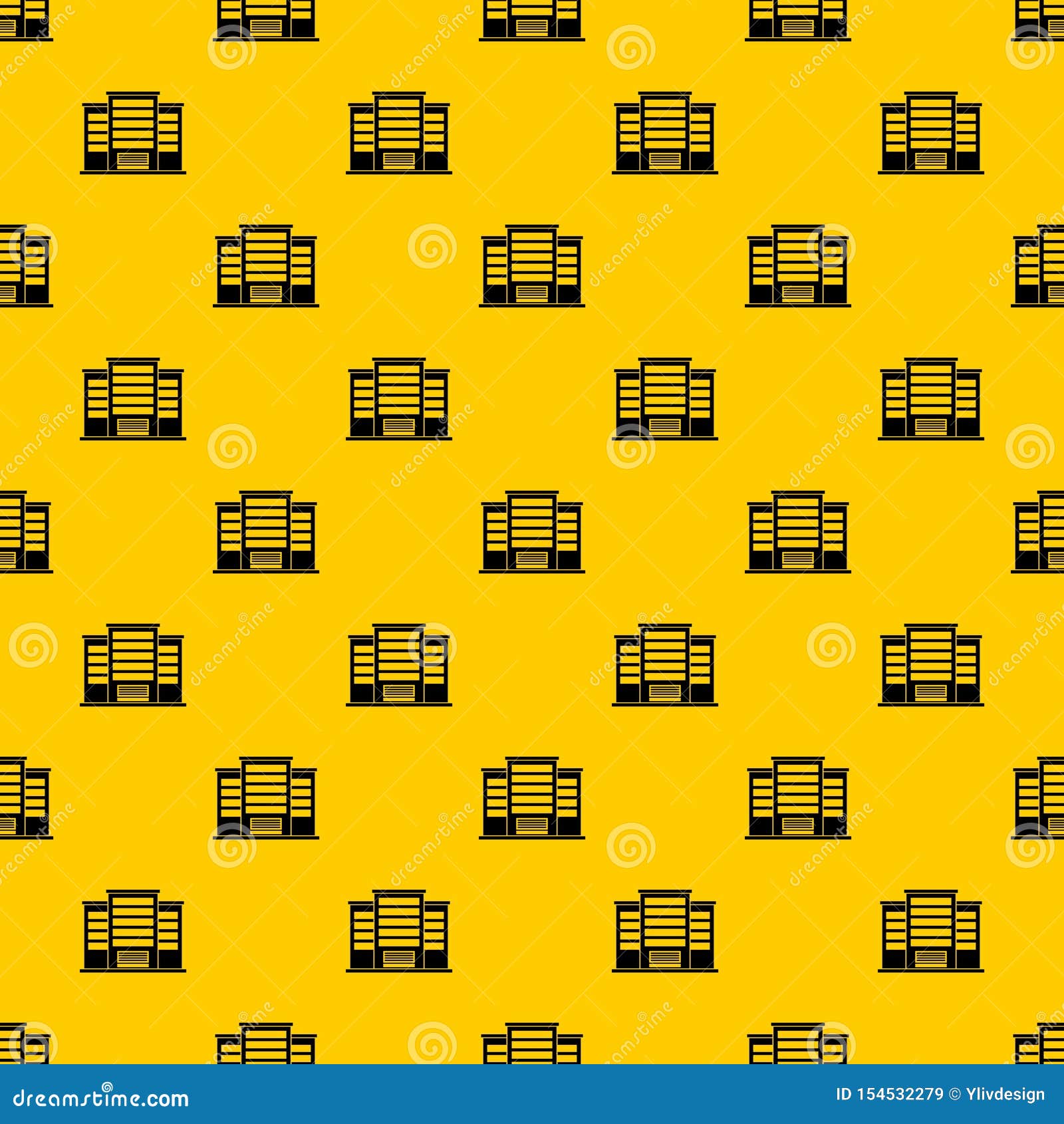 Industrial Building Pattern Vector Stock Vector - Illustration of flat ...