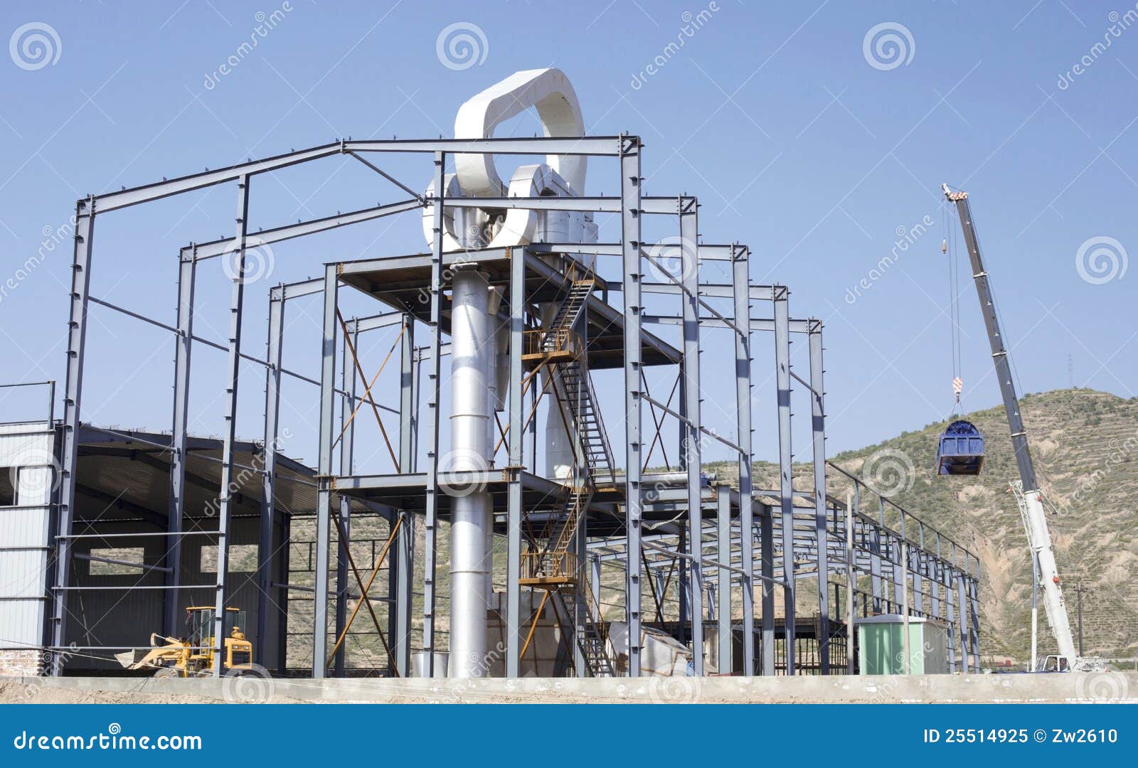 An Industrial Building Place Stock Image - Image of industry, working ...