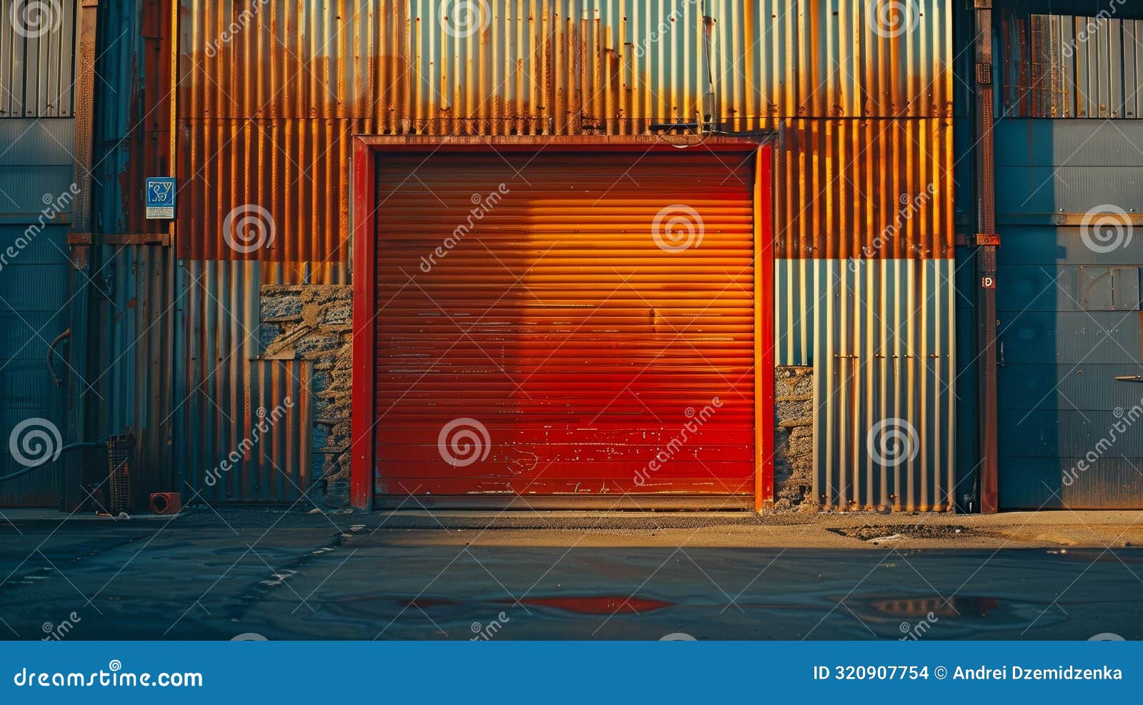 This is an Industrial Building with Roller Shutter Doors. Stock ...