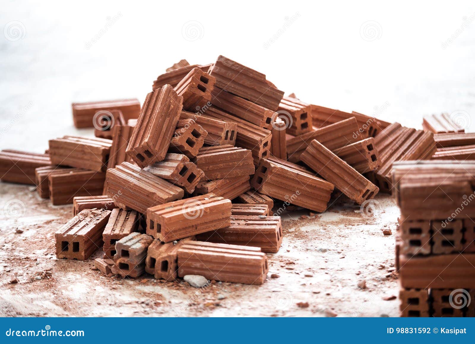 Stack brick stock photo. Image of construction, level - 98831592