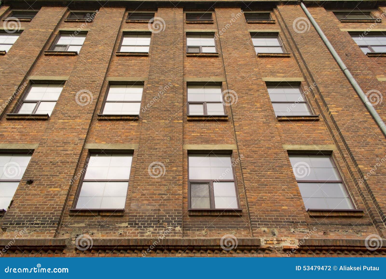 Industrial Building View from Below Stock Photo - Image of manufacture ...