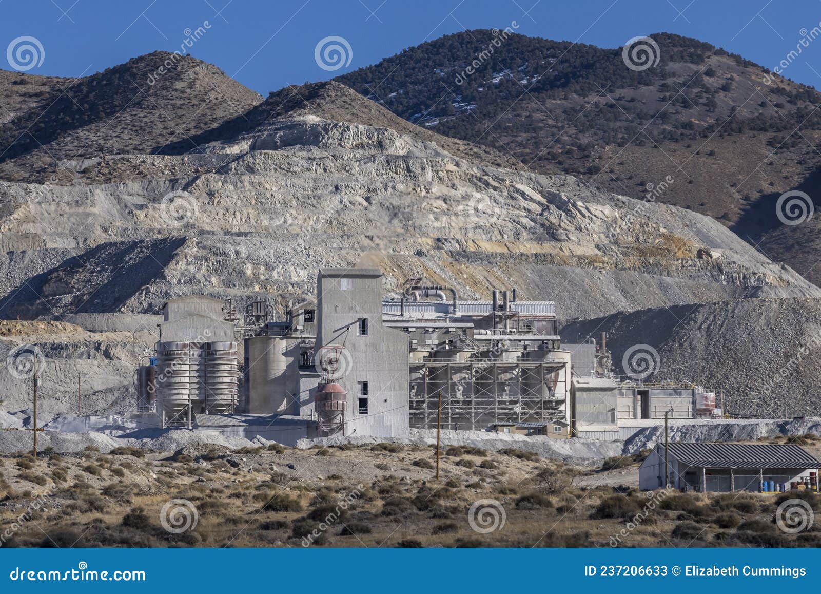 Industrial Buildings for Mining Operation Sits in Front of Large ...
