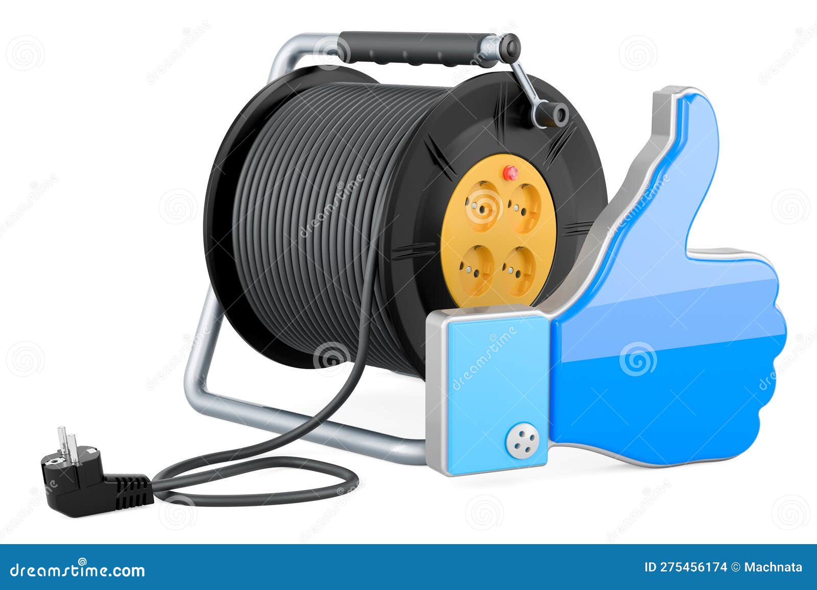 Cable Reel Line Outline Icon Cartoon Vector | CartoonDealer.com #178810841