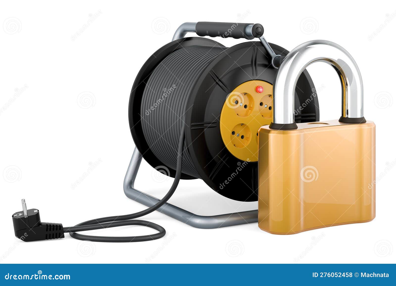 Cable Reel Line Outline Icon Cartoon Vector | CartoonDealer.com #178810841