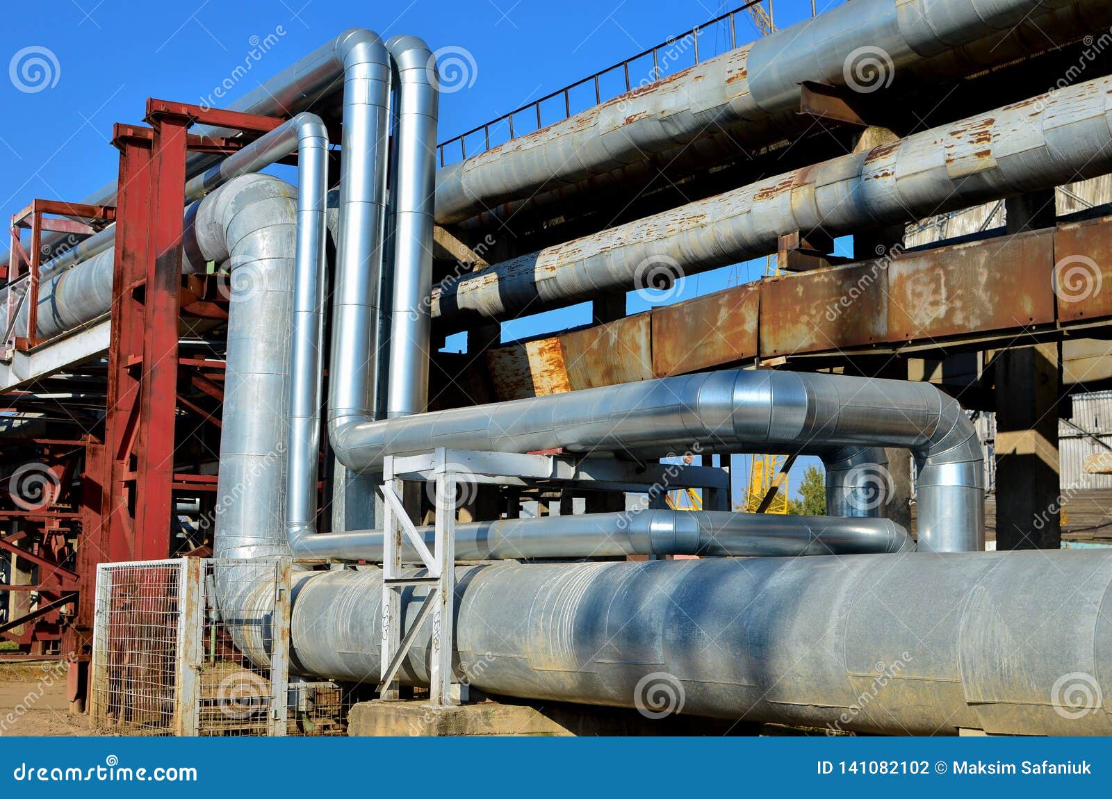 Cables and Pipes in a Thermal Power Plant Stock Photo - Image of power ...
