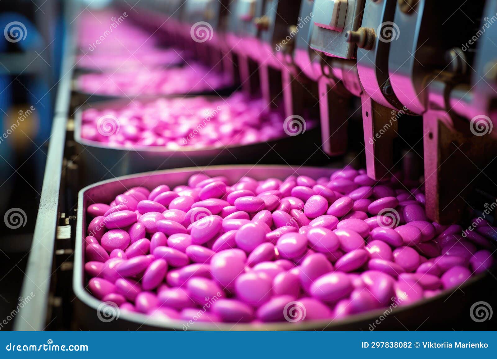 Industrial Candy Production with Cutting Edge Machinery Stock ...