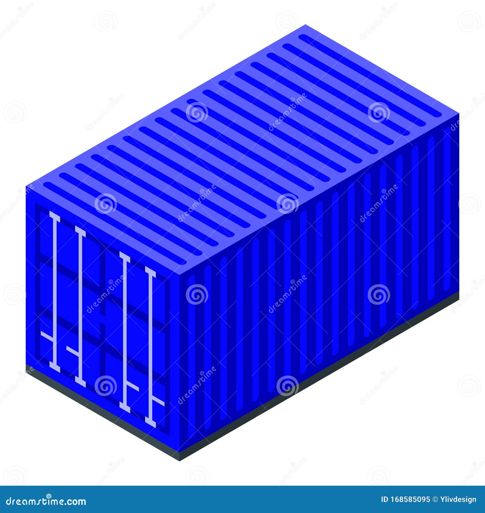 Industrial Cargo Container Icon, Isometric Style Stock Vector ...