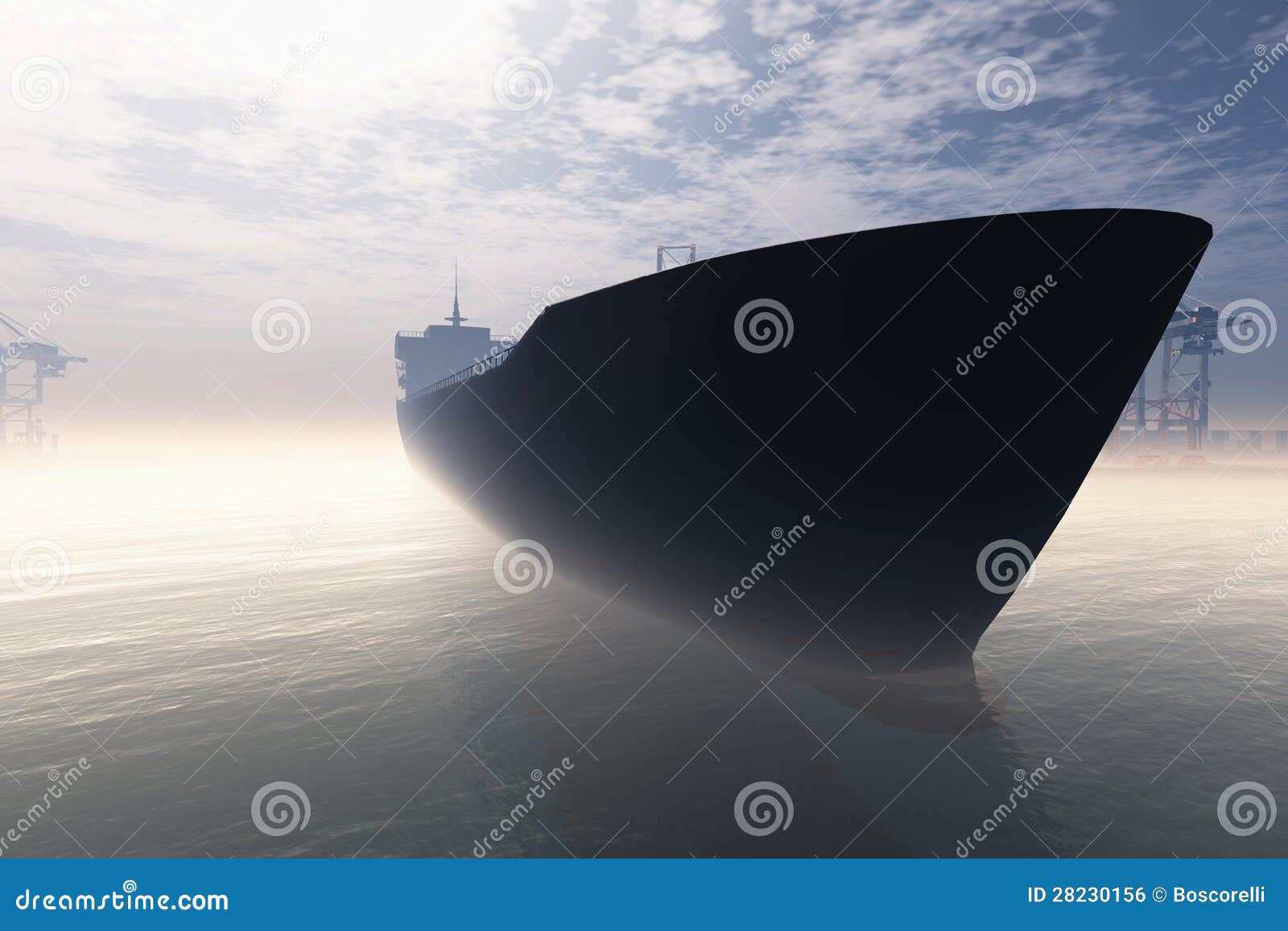 Cargo Port Illustration. Stone Material Grunge Texture Royalty-Free ...