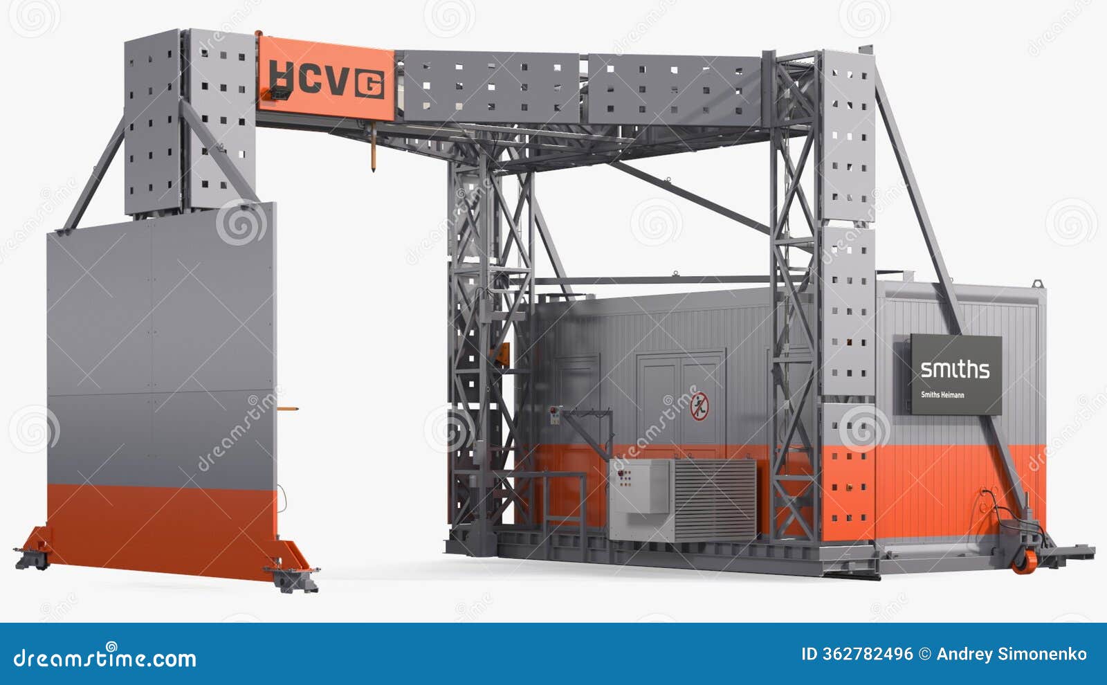 Industrial Cargo Screening Module with Gantry System Stock Photo ...