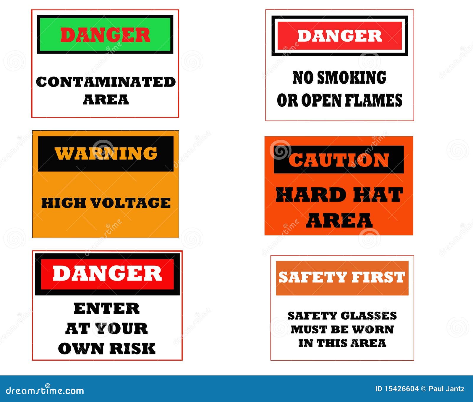 Industrial caution signs stock illustration. Illustration of ...