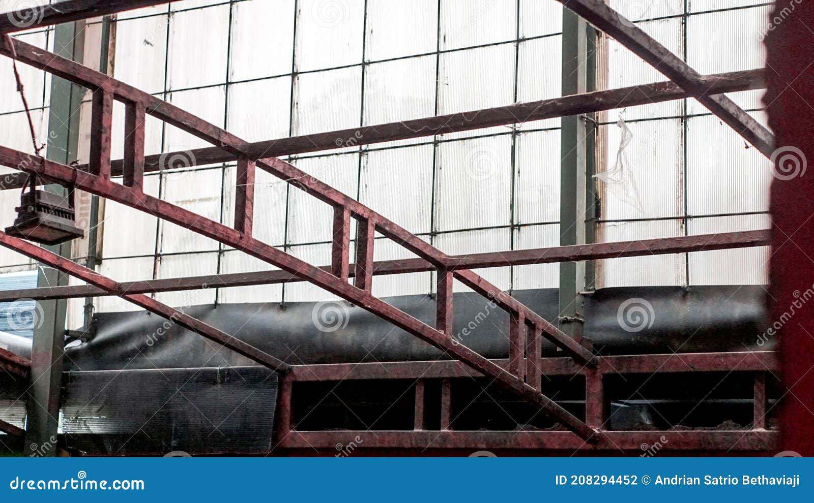 Industrial Ceiling Design Looks Simple and Modern. Stock Photo - Image ...