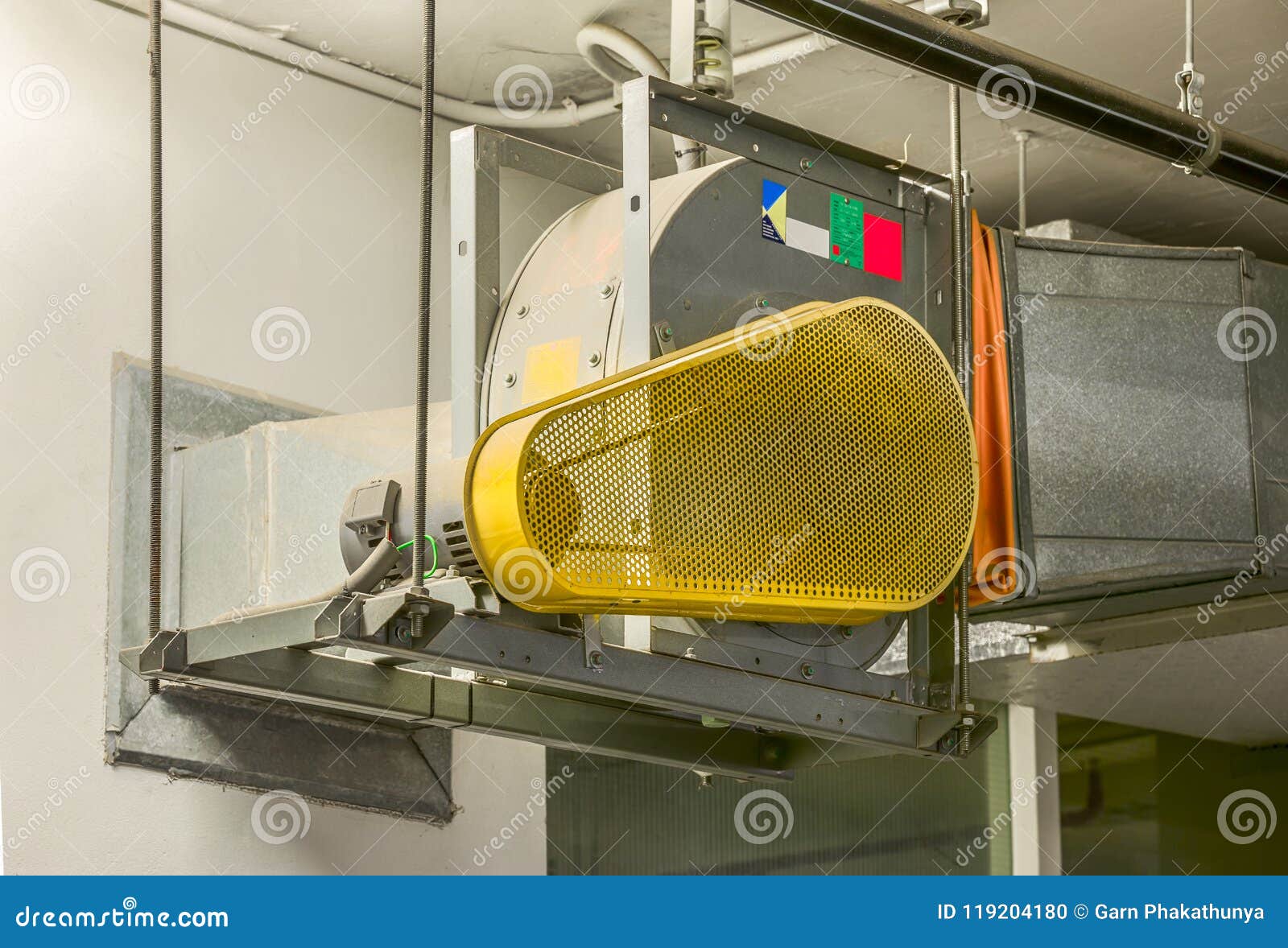 Industrial Centrifugal Fan in Ventilation Systems. Stock Photo - Image ...