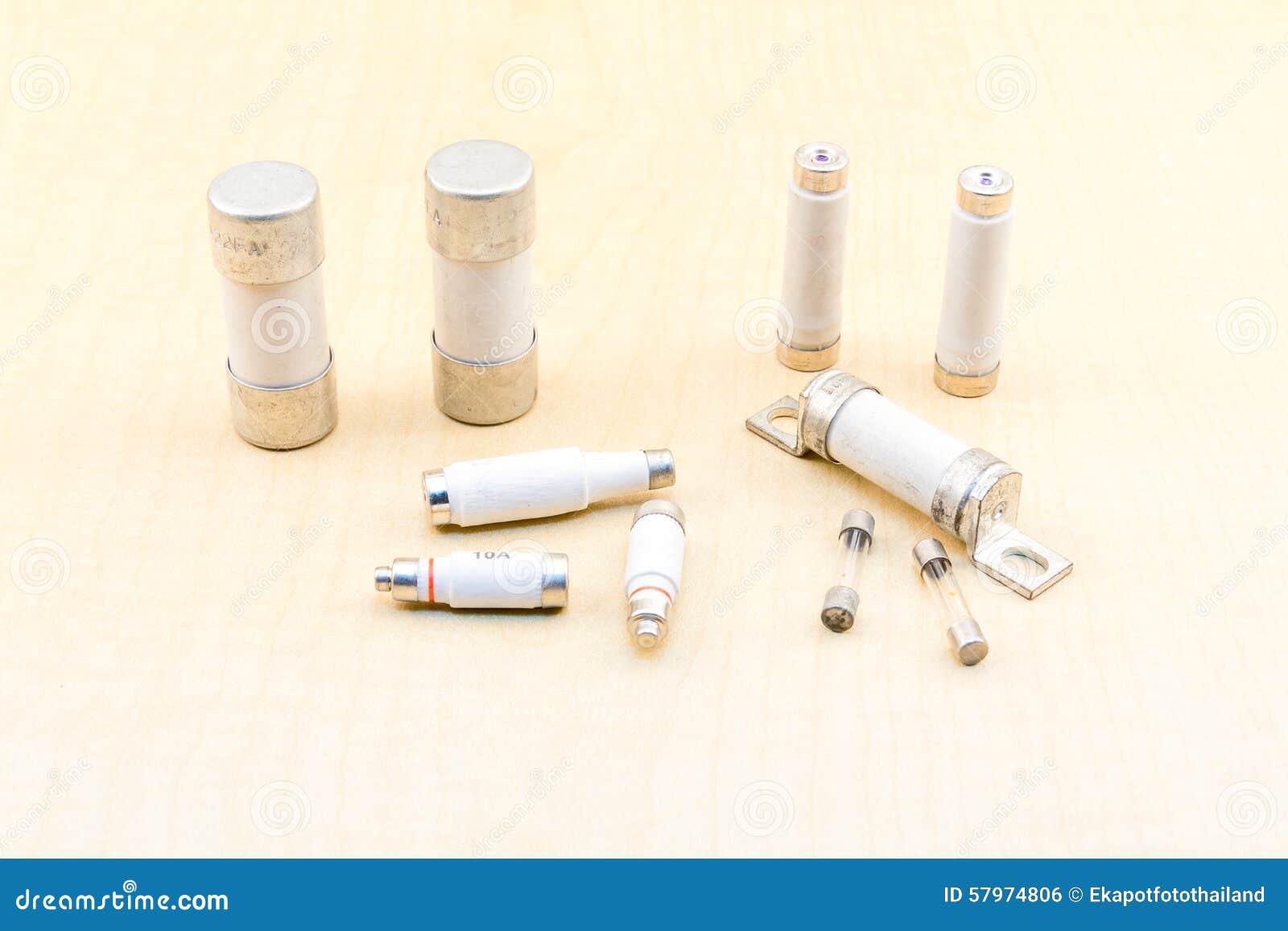 Industrial Ceramic Fuse and Socket Stock Photo - Image of electrical ...