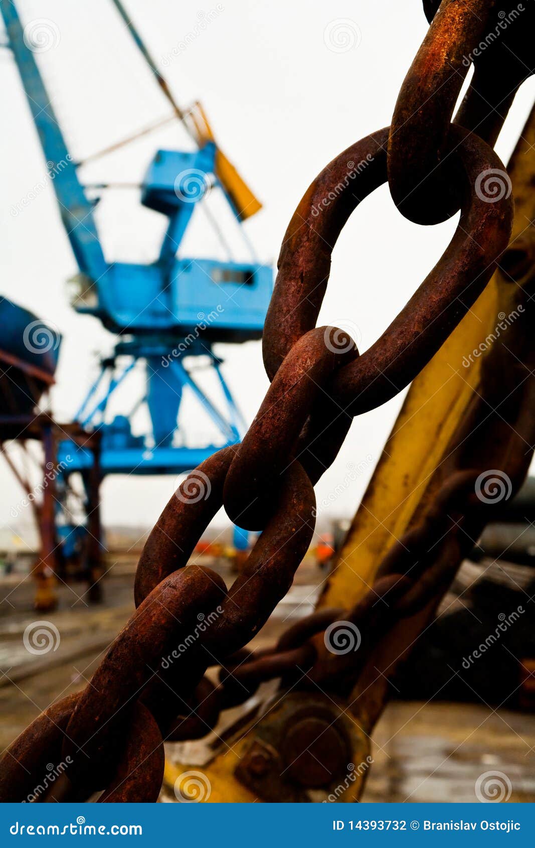 Industrial chain stock photo. Image of closeup, port - 14393732