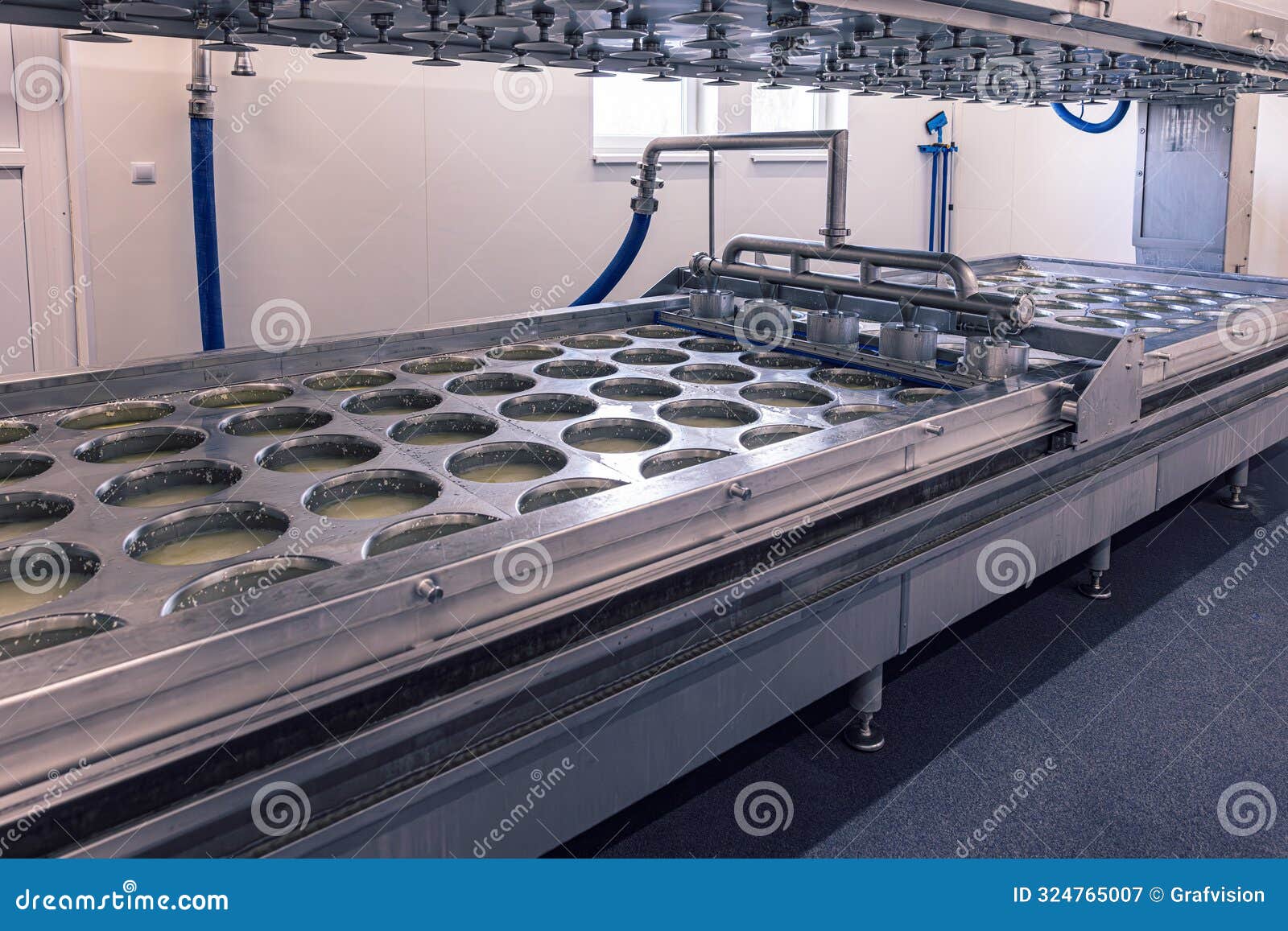 Industrial Cheese Making Process Stock Image - Image of business ...