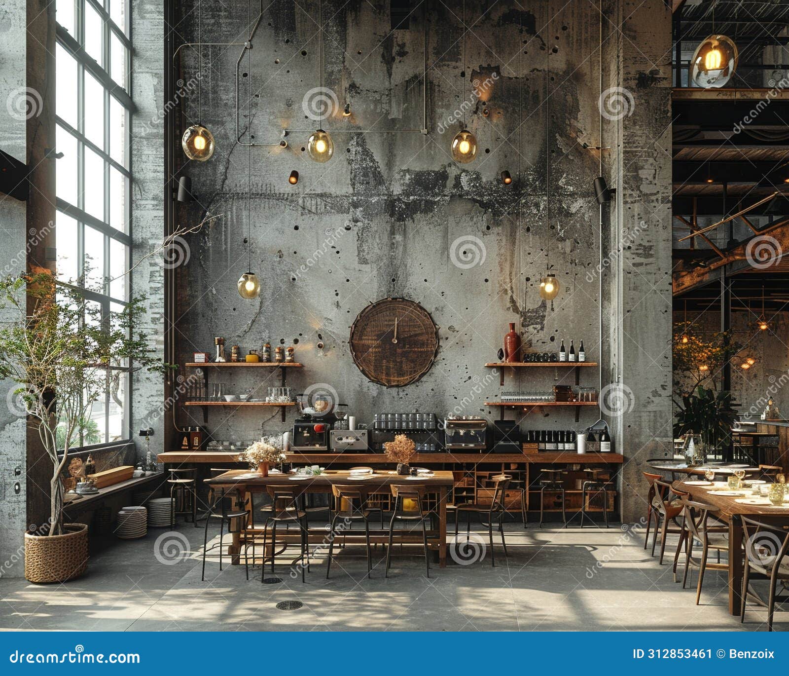 Industrial Chic Event Space with Raw Textures and Flexible Layouts ...