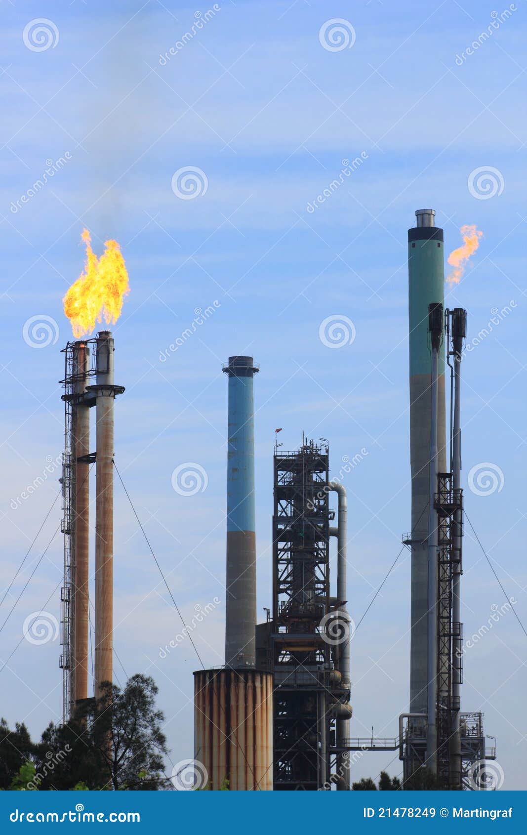 Industrial chimneys stock image. Image of factory, haul - 21478249