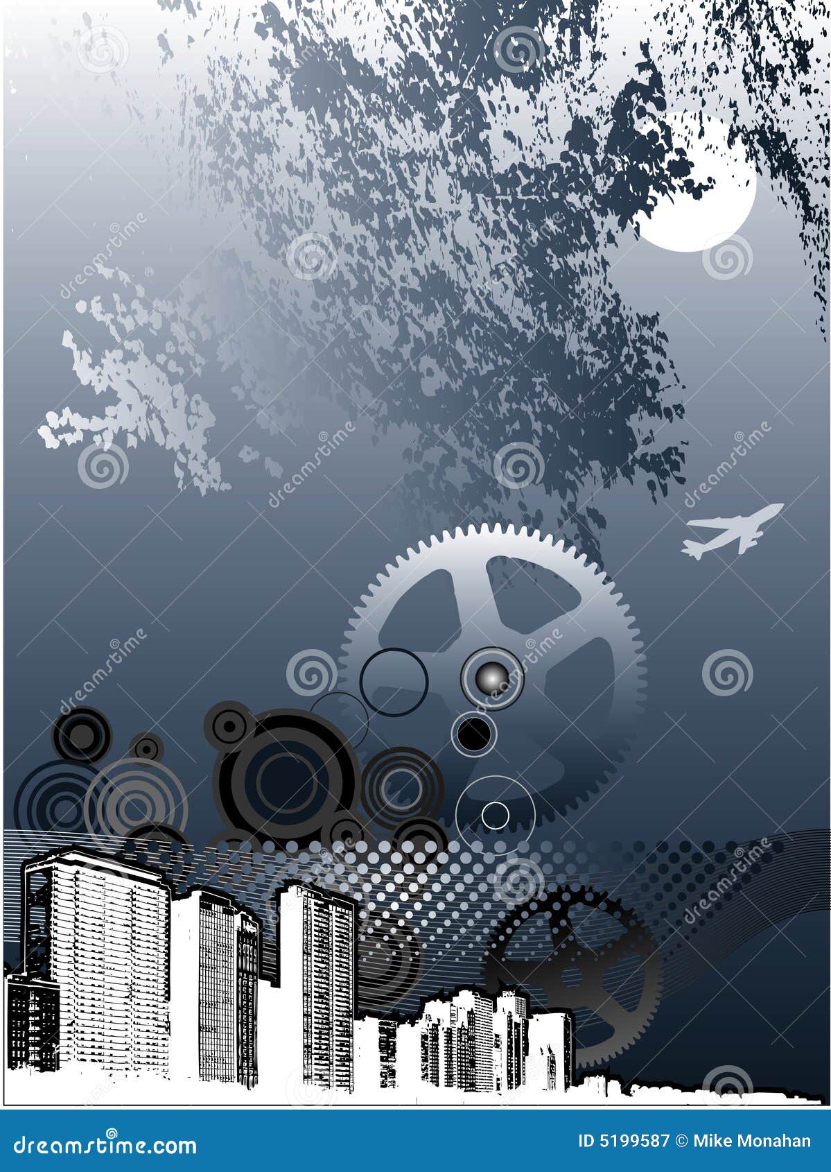 Industrial city background stock vector. Illustration of drawings - 5199587