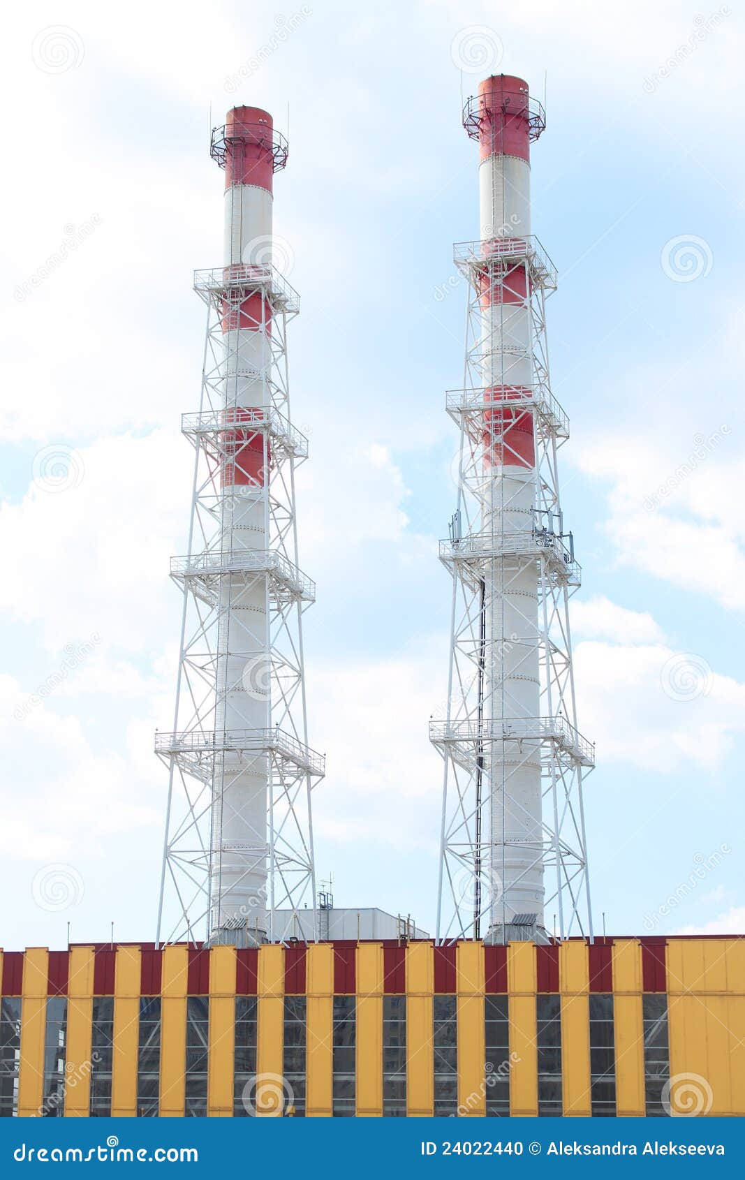 Industrial Cityscape with Smokestacks Stock Photo - Image of pollution ...