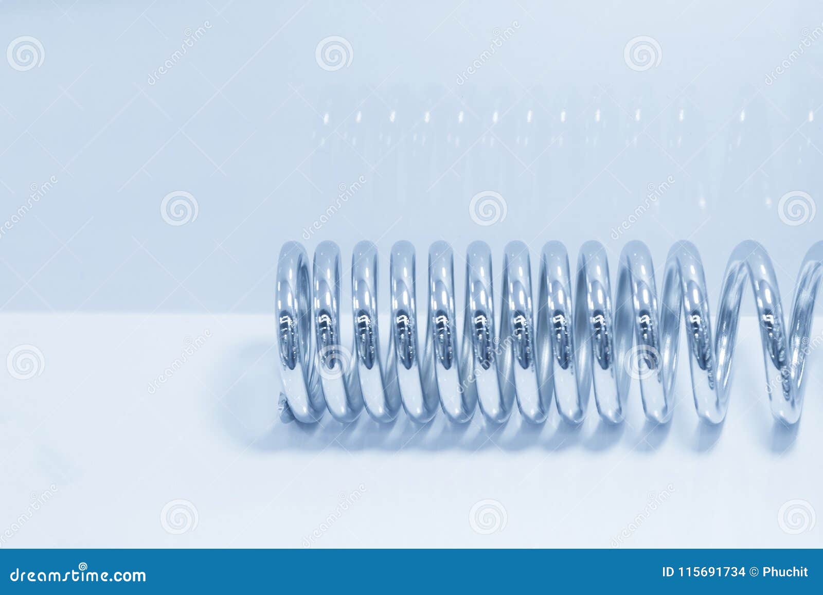 The Industrial Coil Spring on the White Background Stock Photo - Image ...