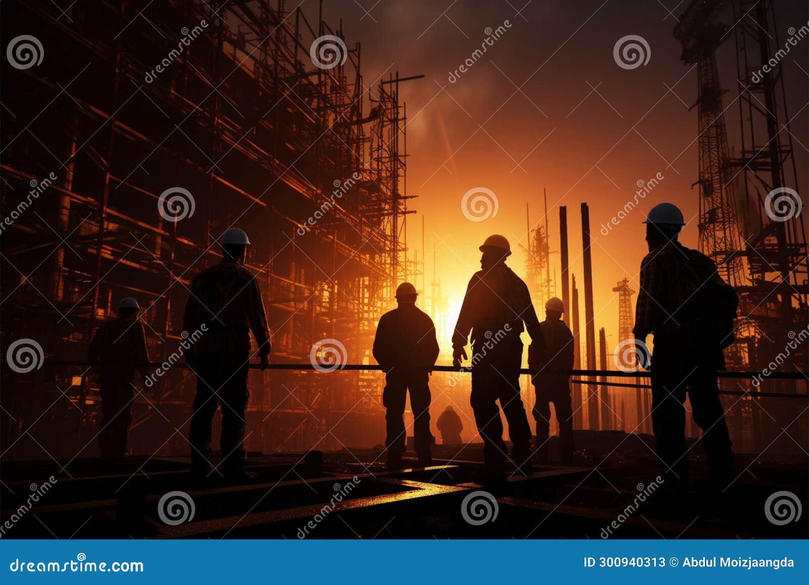 Industrial Collaboration Construction Engineer, Contractor, Teamwork ...