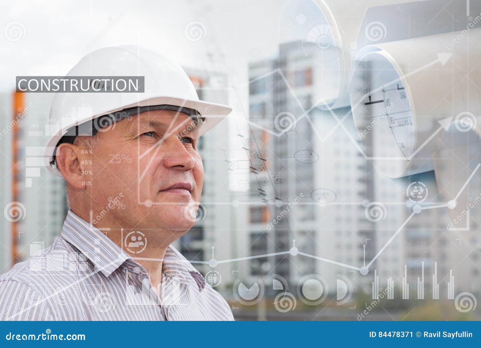 Industrial Collage with Charts Stock Image - Image of digital, drawing ...