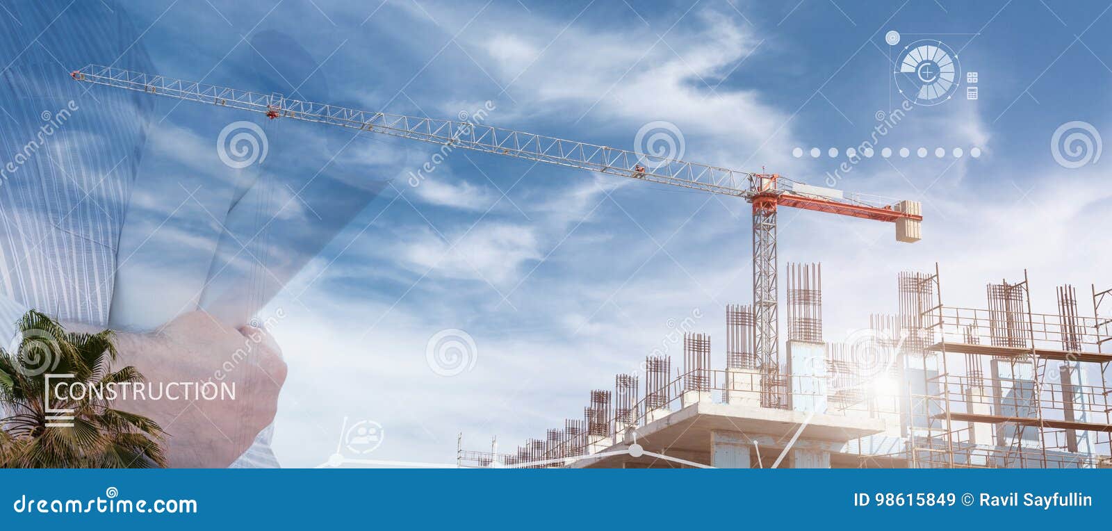 Industrial Collage with Charts Stock Image - Image of development ...