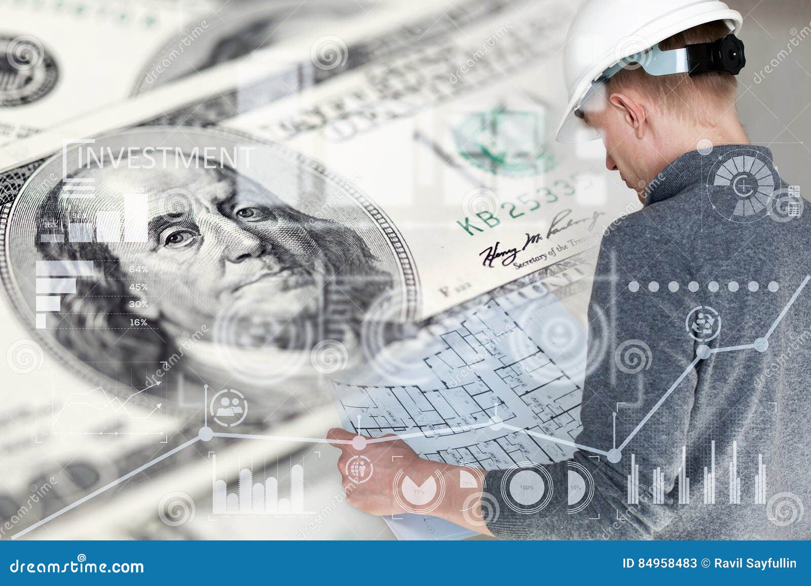 Industrial Collage with Charts Stock Image - Image of architectural ...