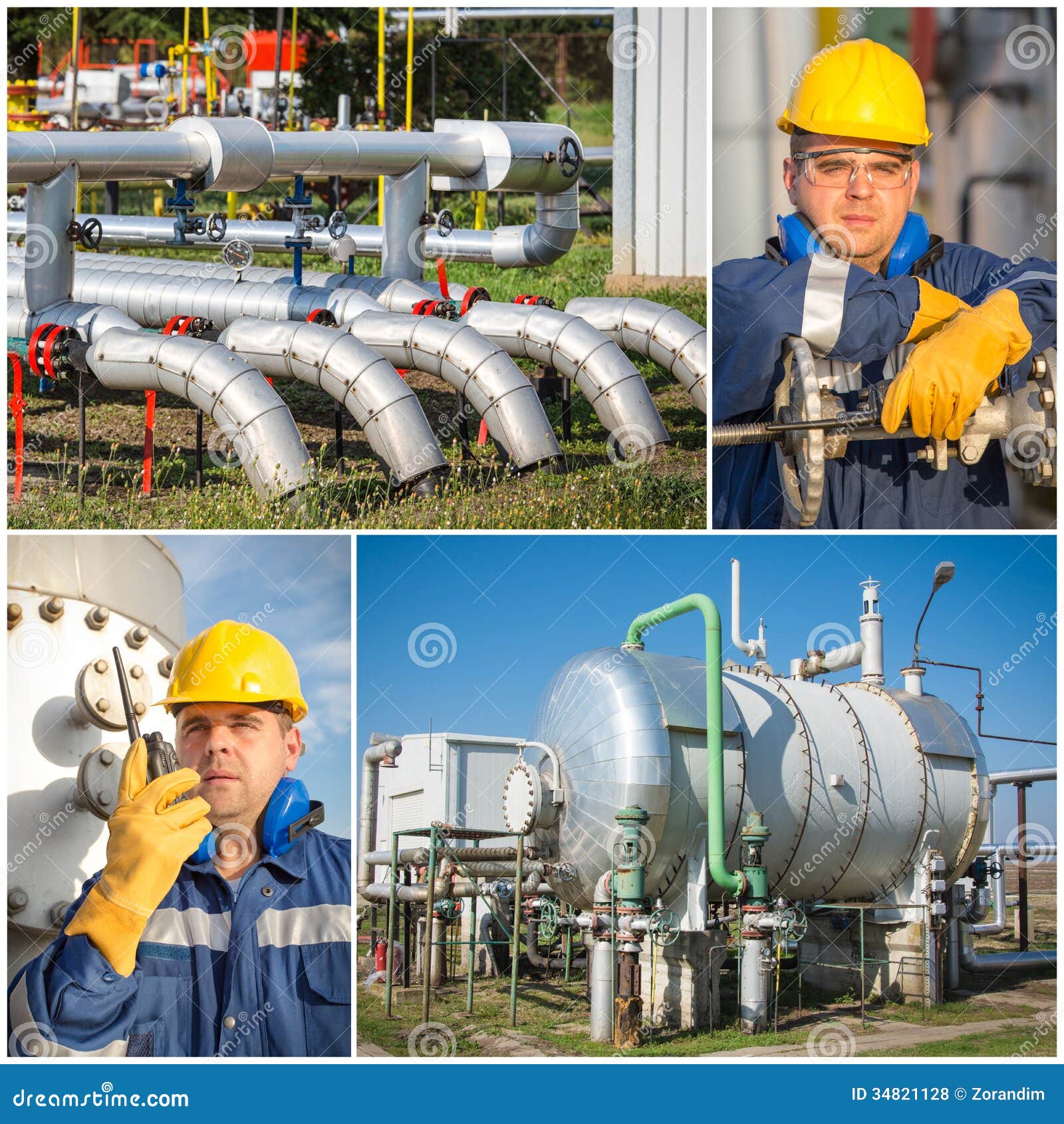 Industrial collage stock photo. Image of wrench, pump - 34821128