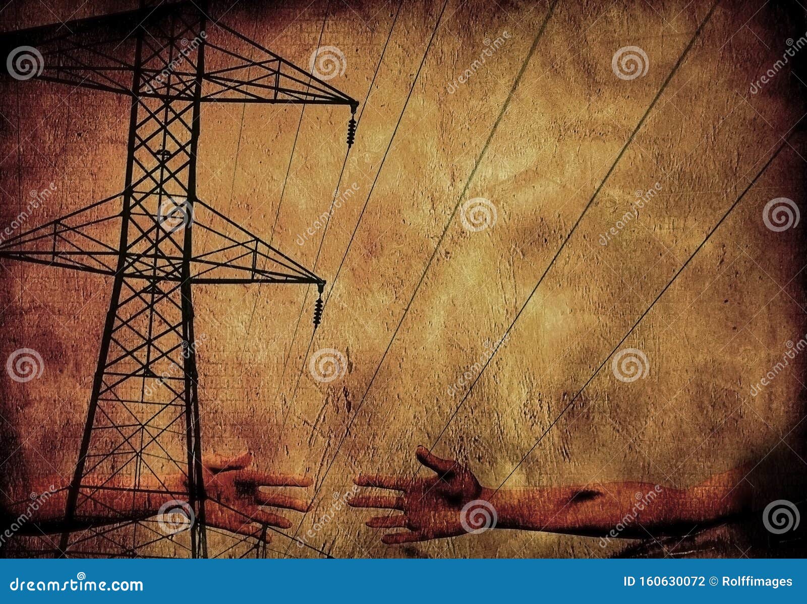 Industrial collapse stock illustration. Illustration of electric ...